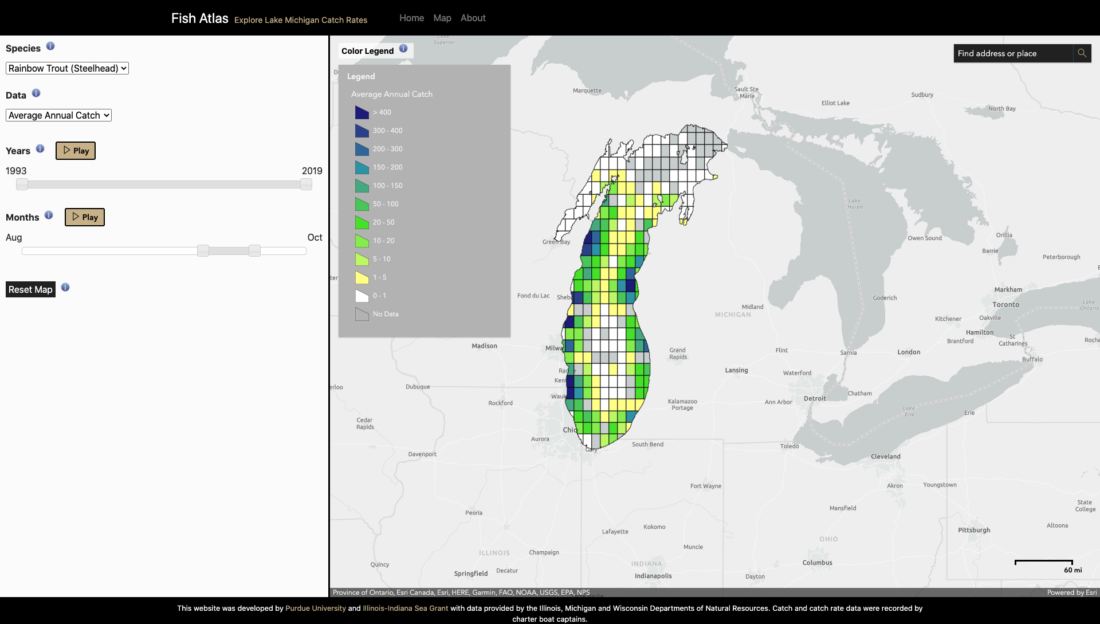 Fish Atlas reveals hot spots for favorite Lake Michigan catches ...